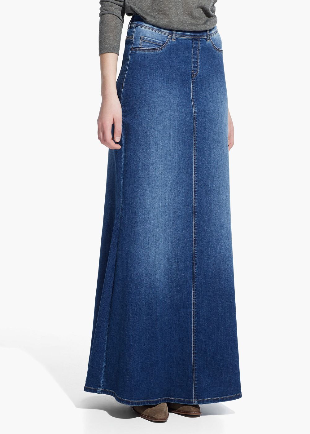 Rock A-Frau Jeansrock lang Mango | Stilpalast